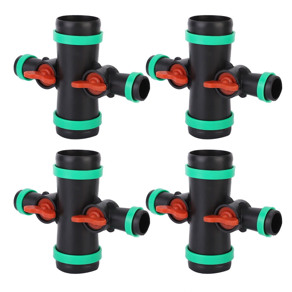 Irrigation Micro Spray Pipe Connector 4 Way Hose Fitting Irrigation ...