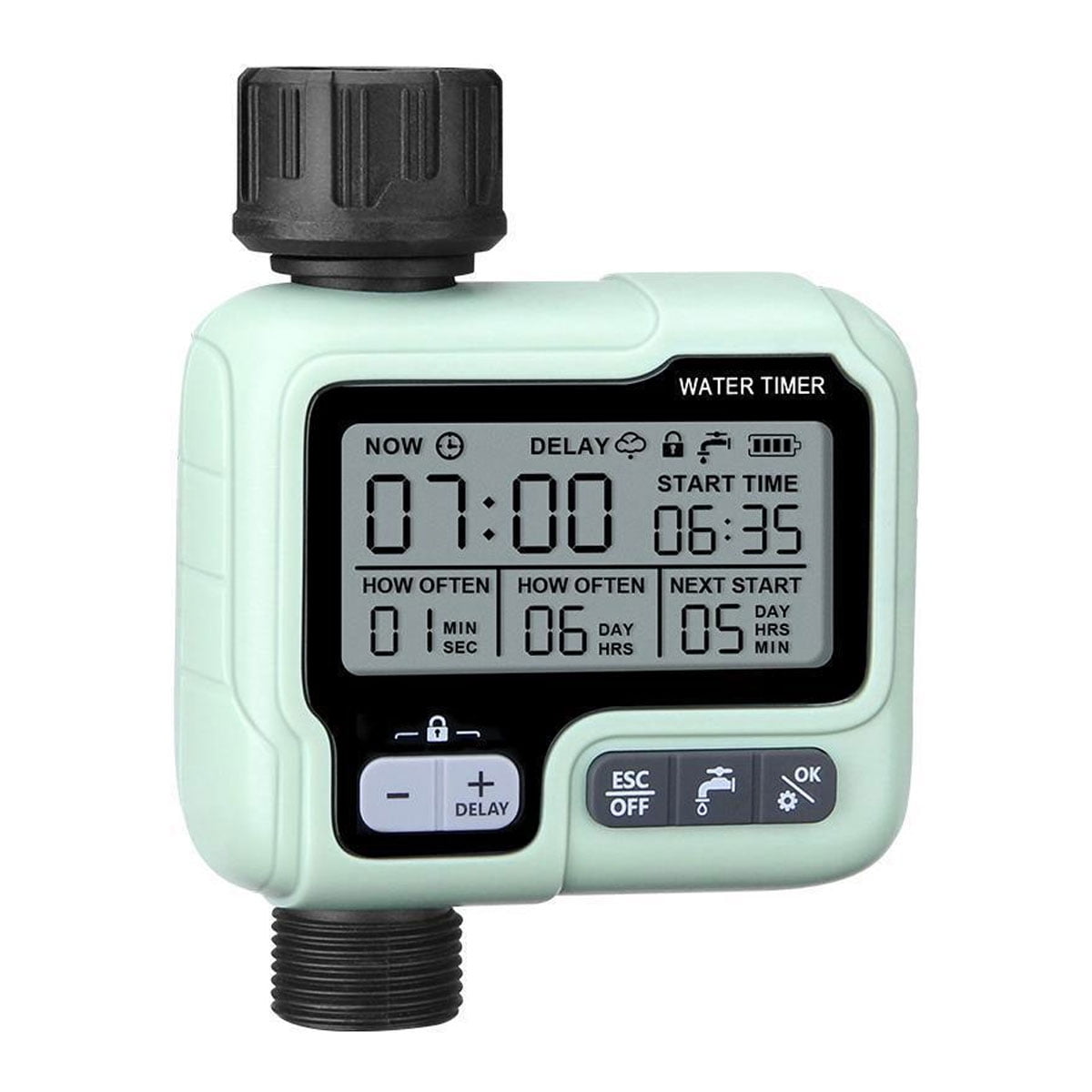 Irrigation Timer for Garden Hose, Intelligent Rain Delay & Easy ...
