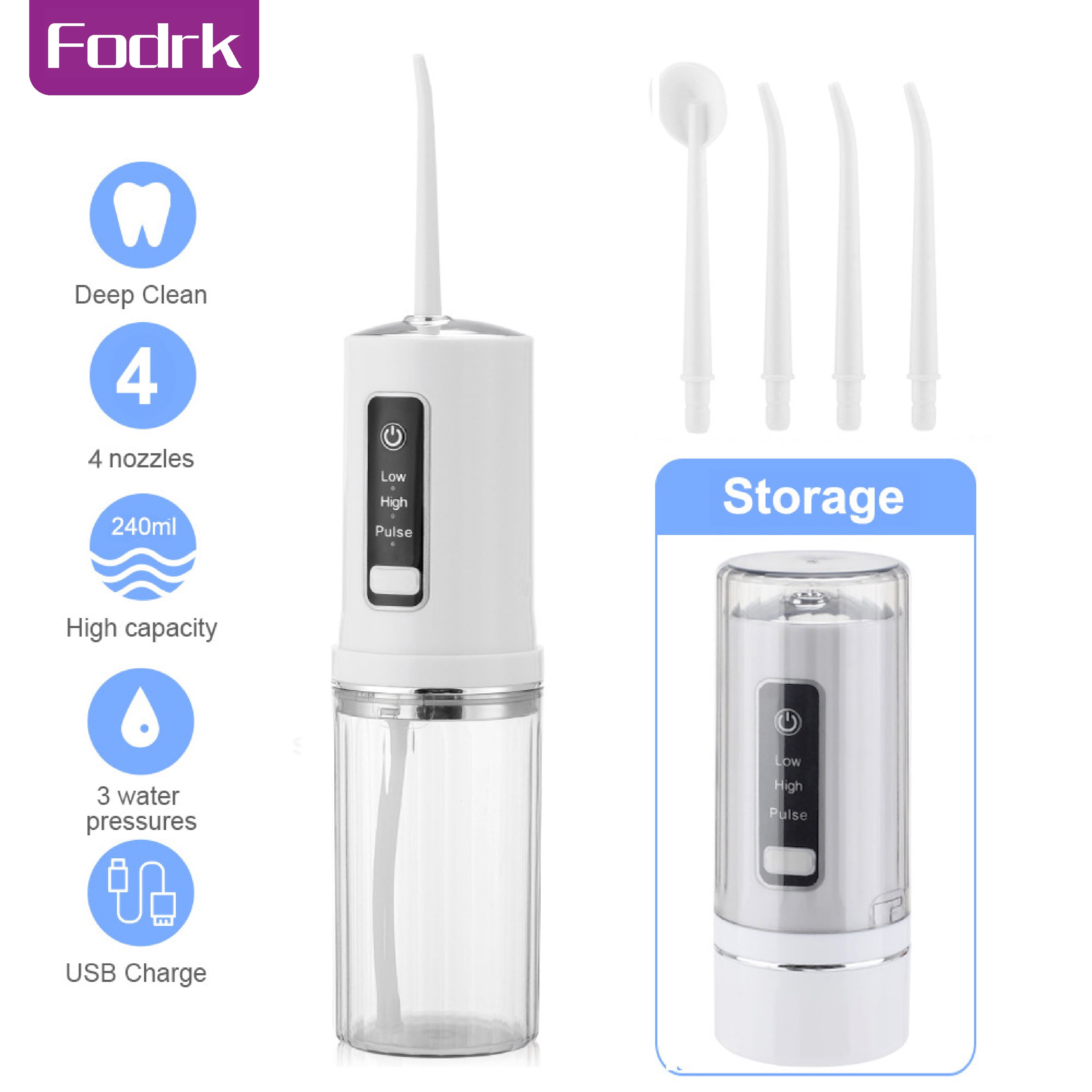 Irrigator dental tartar eliminator oral portable cleaner water jet ...