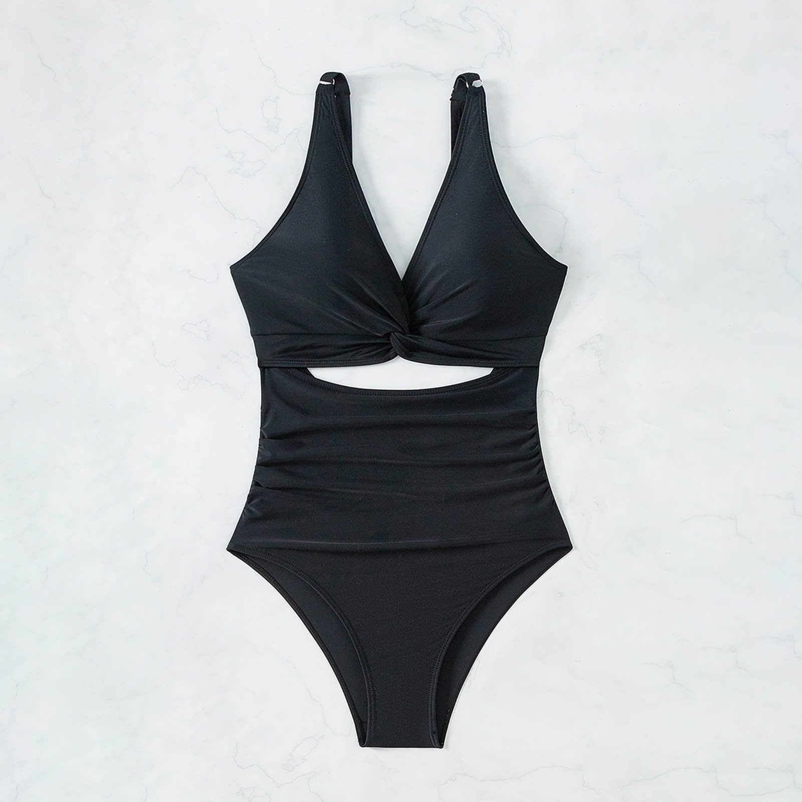 Irrsuirnr One Piece Swimsuit For Women 2024 Tummy Control Solid