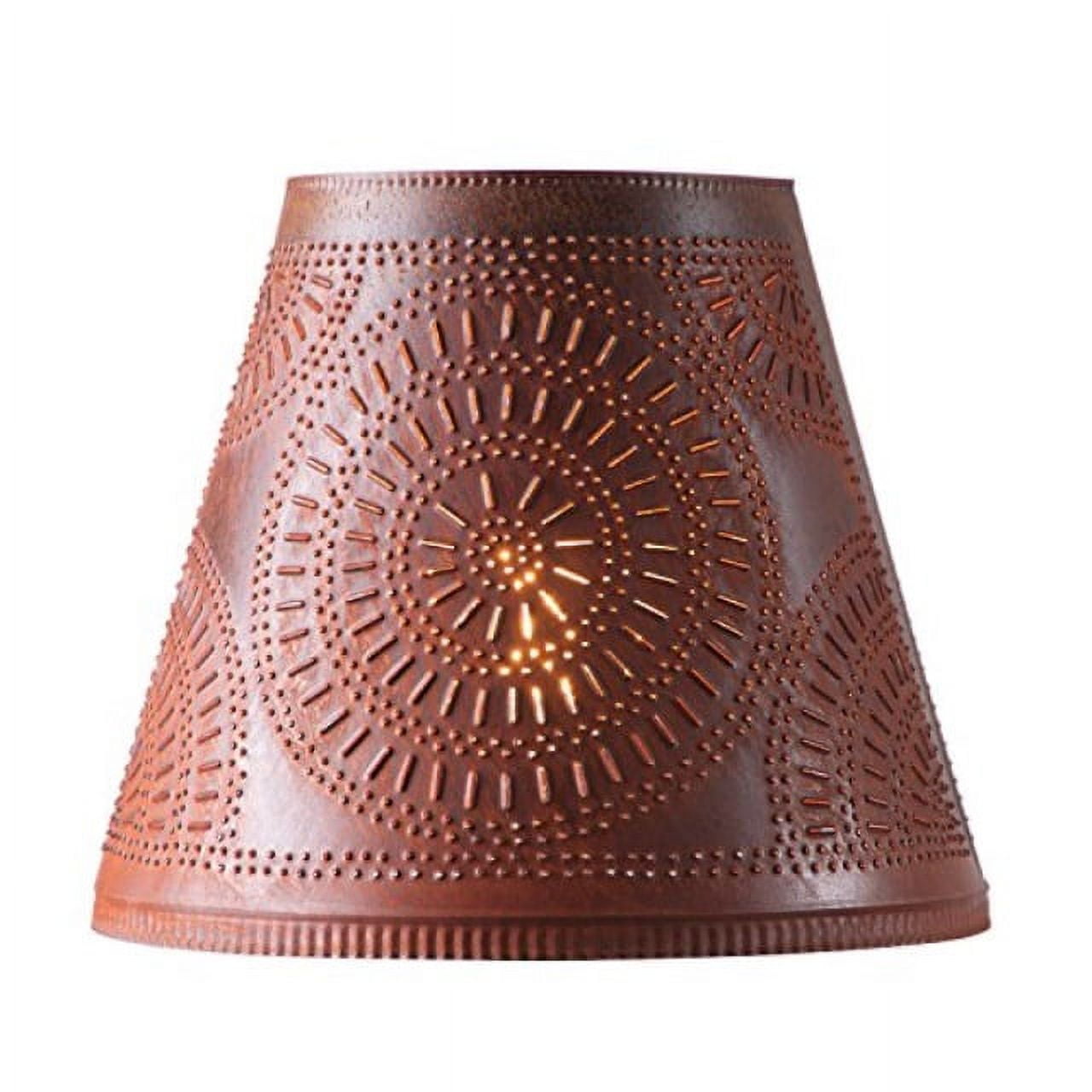 Irvins Country Tinware 14-inch Fireside Shade with Chisel Rustic Tin ...