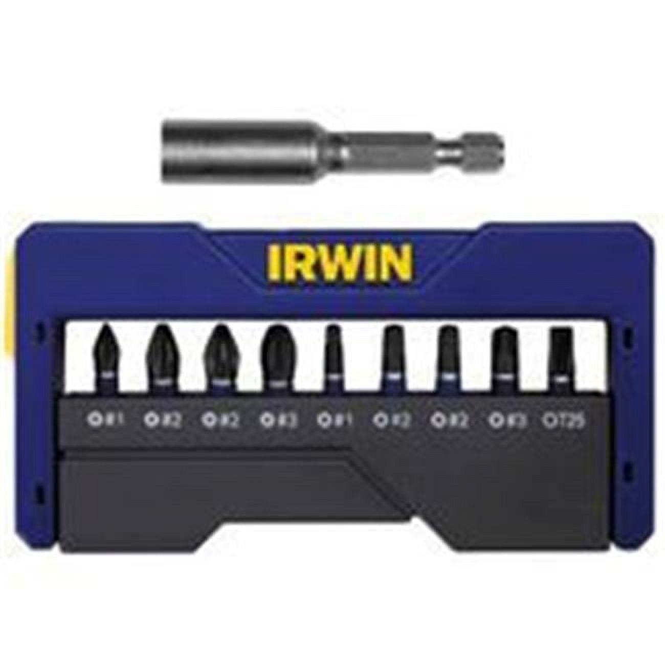 Irwin 10 Piece Insert Impact Screwdriver Bit Set