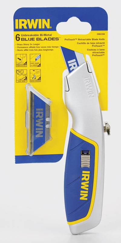 Irwin 2082200 - ProTouch Retractable Utility Knife - Walmart.com