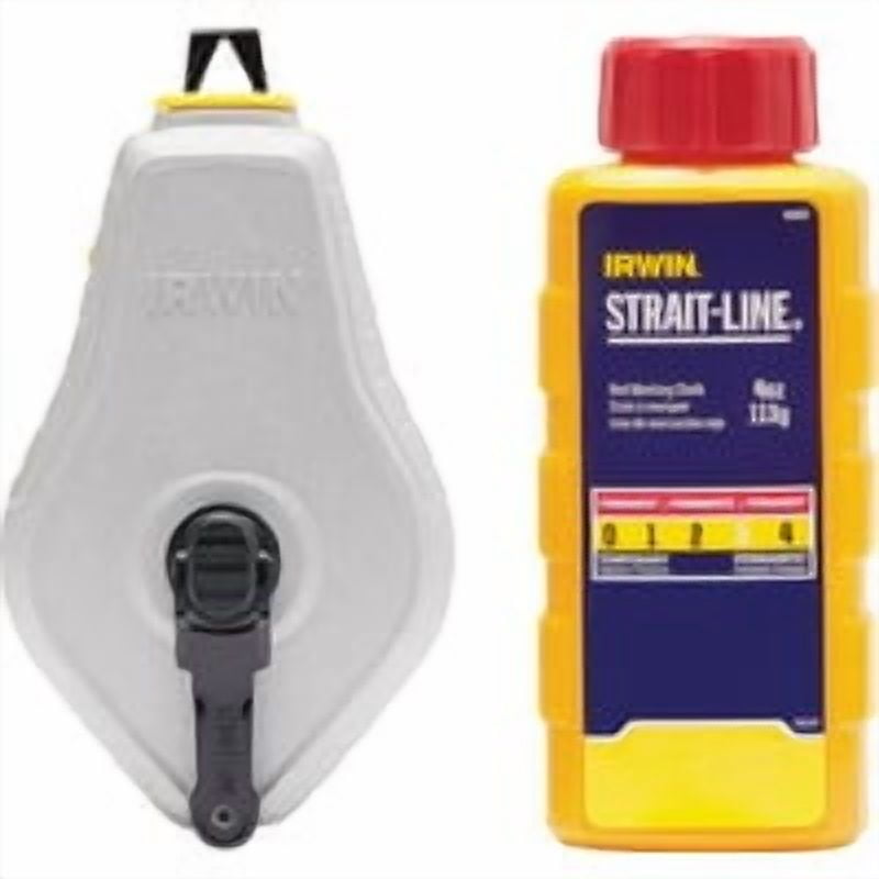 Irwin Strait-Line Chalk Reel Set 28002 - Red Chalk, Reel Included - 4 ...
