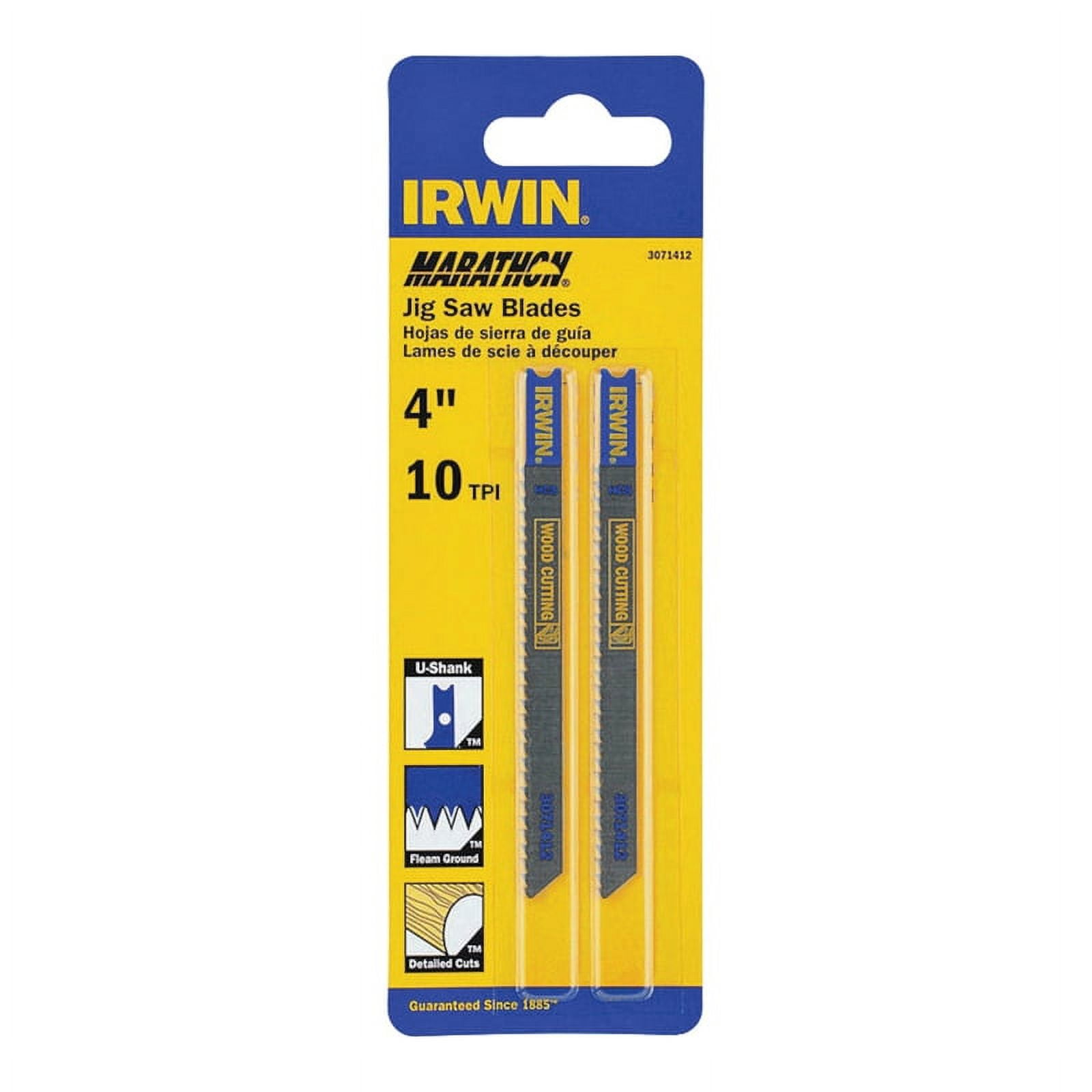 Irwin 3071412 "Marathon" Jig Saw Blade 4" - Walmart.com