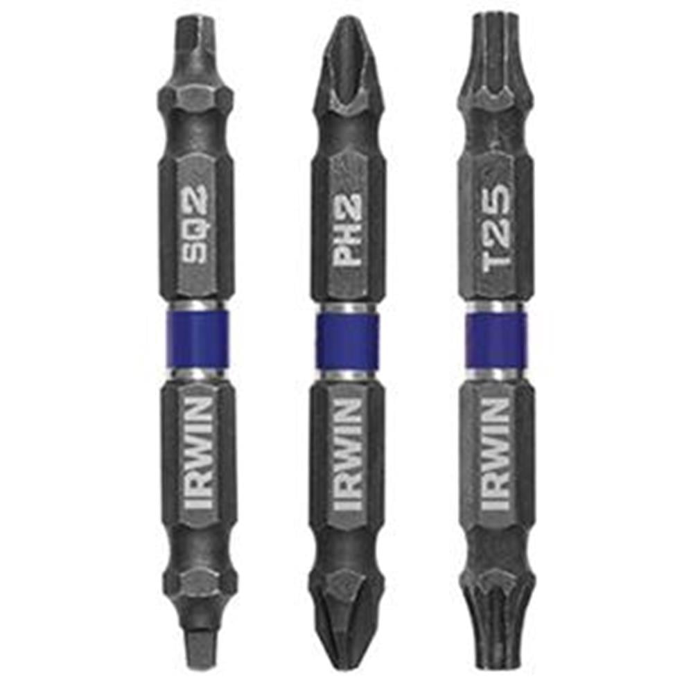 Irwin 3-Piece Impact Mixed Double-End Screwdriver Bit Set - Walmart.com
