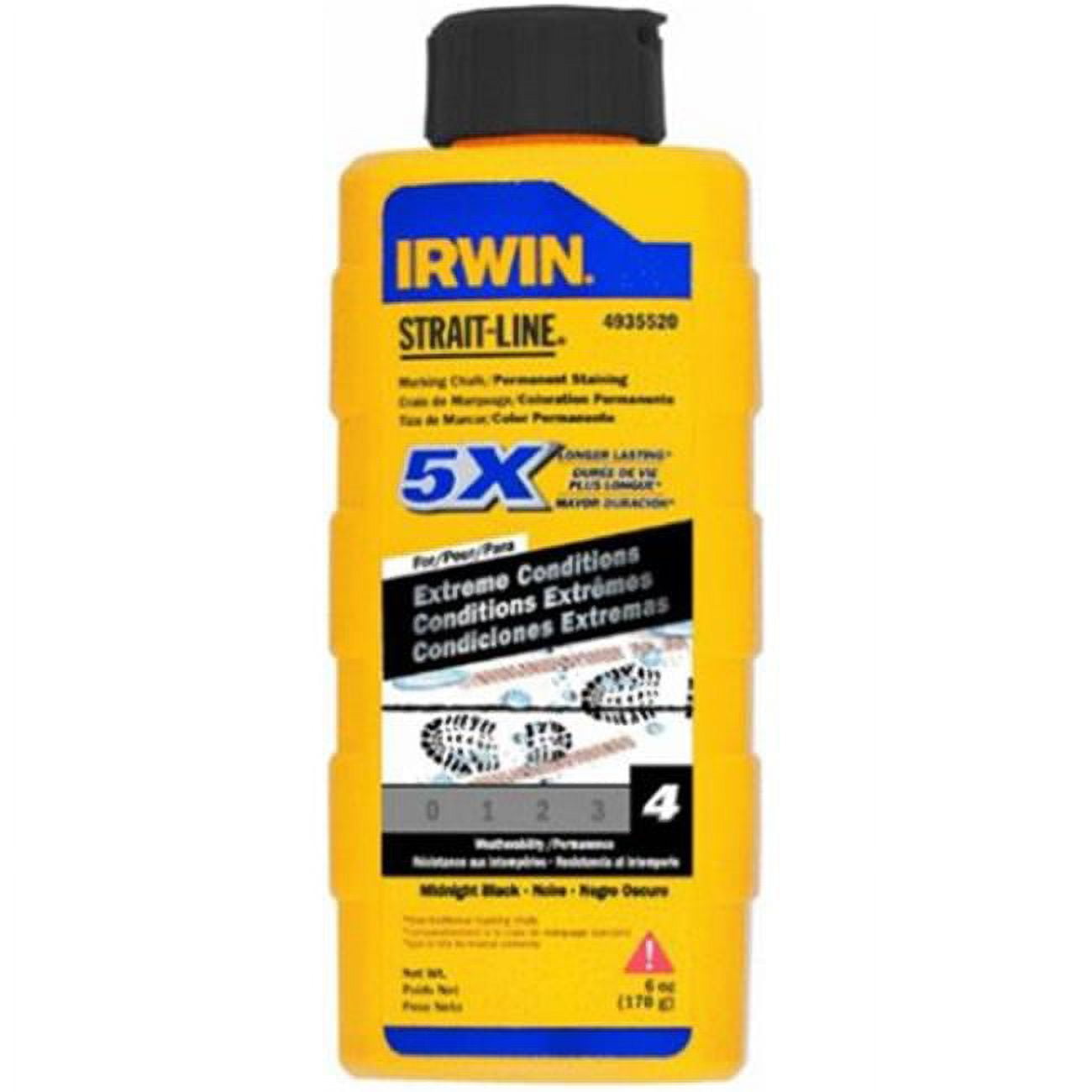 Irwin 4935520 6 oz Permanent Staining Marking Chalk, Midnight Black ...