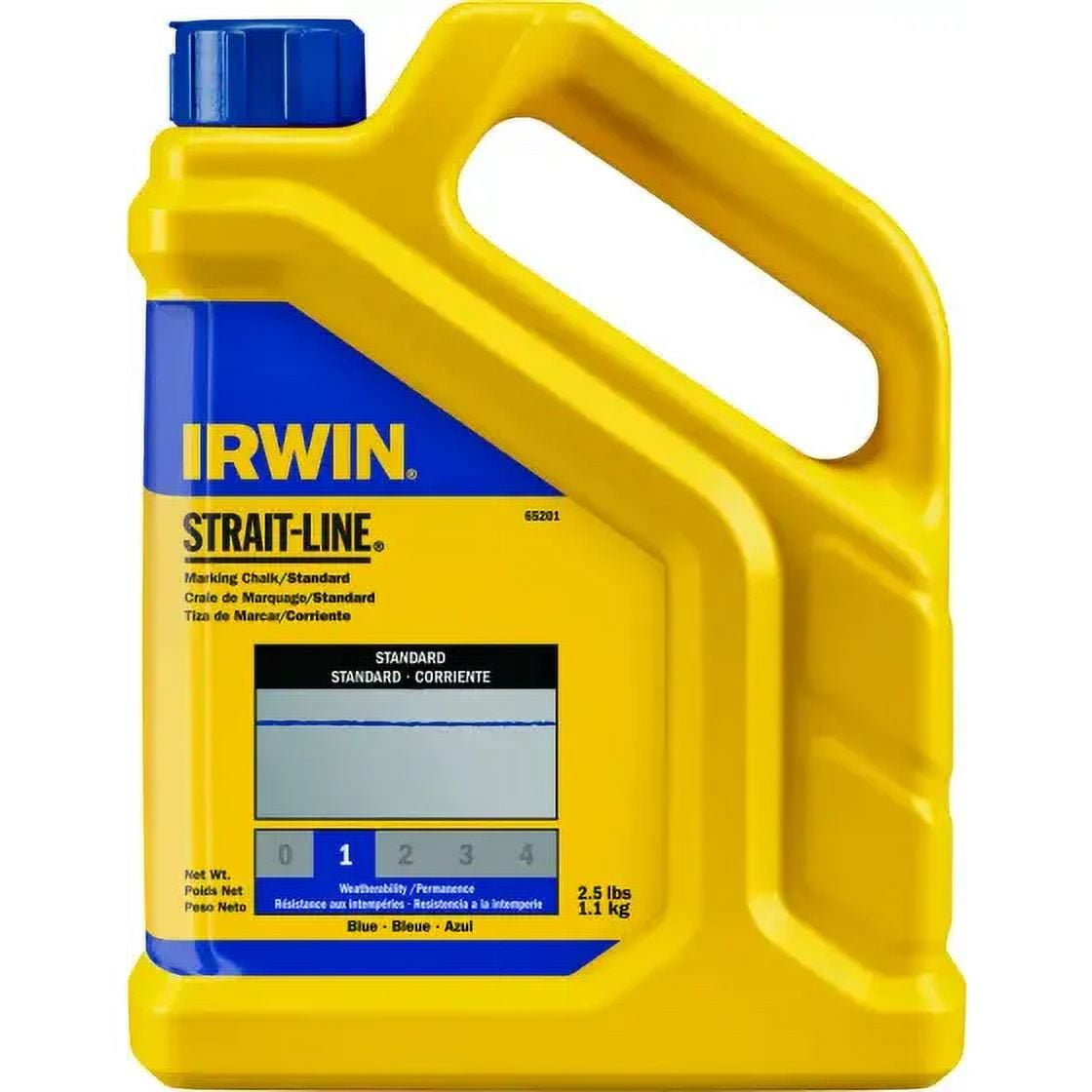 Irwin 65201 Strait Line 2-1/2 Pound Blue Standard Marking Chalk, Each ...