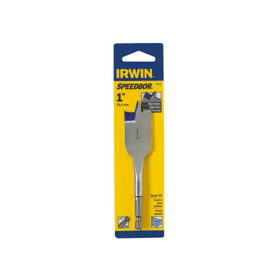 Irwin 87916 Speedbor 1 By 4 Inch Flat Wood Boring Spade Bit, Each ...
