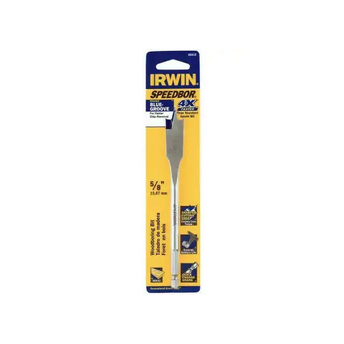 Irwin 88810 Speedbor 5/8 By 6 Inch Flat Wood Boring Spade Bit, Each ...