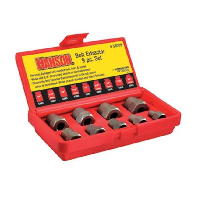Irwin 9 Piece Bolt Extractor Set 1-4-3-4 Inch W-3-8 Inch Drv - Walmart.com