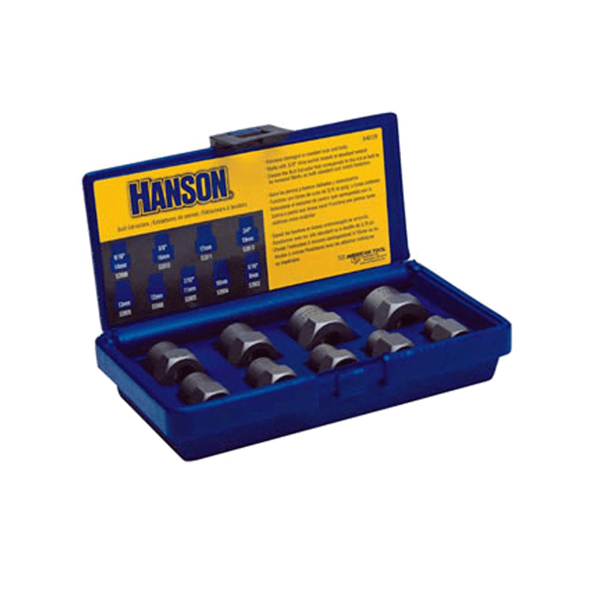 Irwin/Hanson 54019 9 Piece Metric Bolt Extractor Set - Walmart.com