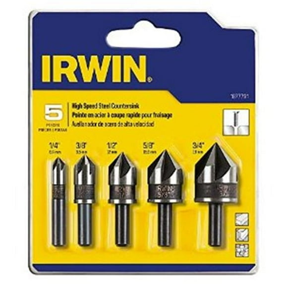 Irwin Hanson 5Piece Countersink Set - Walmart.com