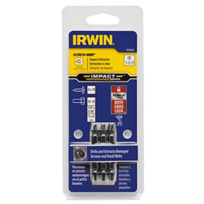 Irwin Hanson Impact Screw-Grip Double-Ended Screw Extractor Set - 3 ...