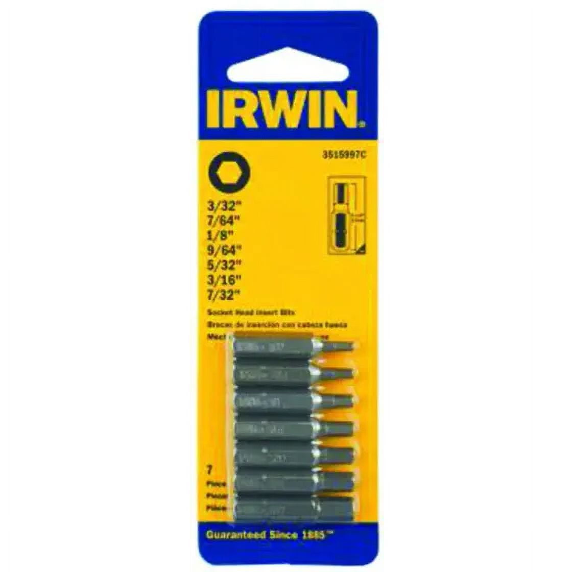 Irwin IWAF21HEX7 Allen Head Insert Bit Set 7 Piece, Each - Walmart.com