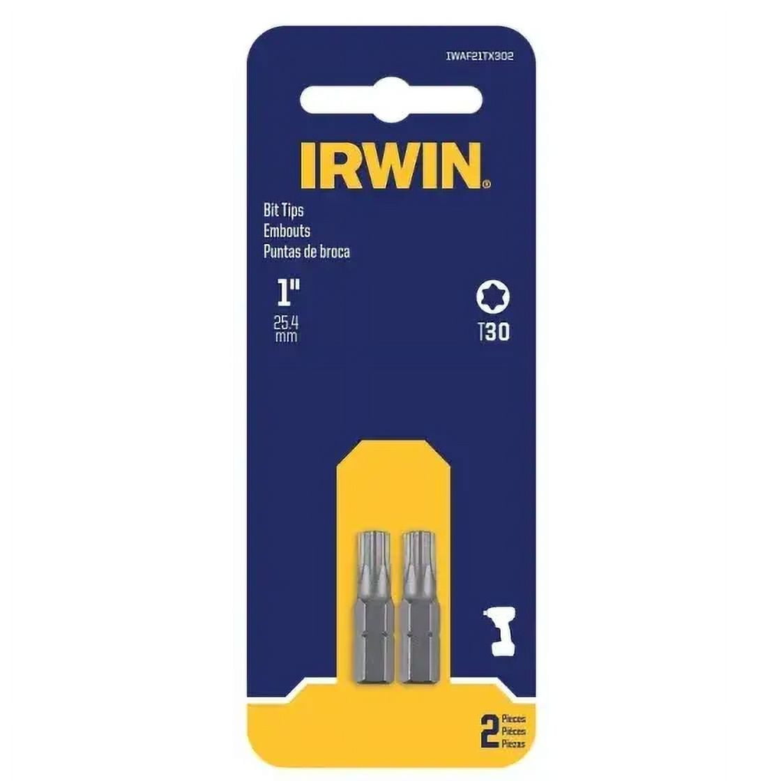 Irwin IWAF21TX302 Insert Bit T30 Drive Torx Drive 1/4 in Shank Hex ...