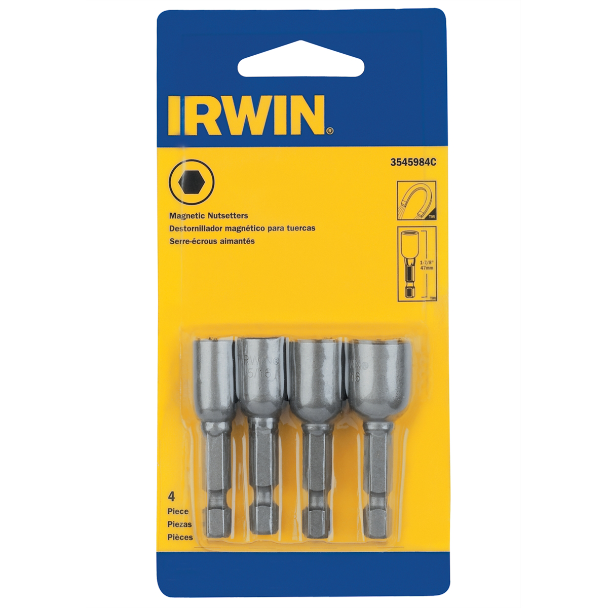 Irwin Industrial 4 PC. MAGNETIC NUT SETTER SET - Walmart.com