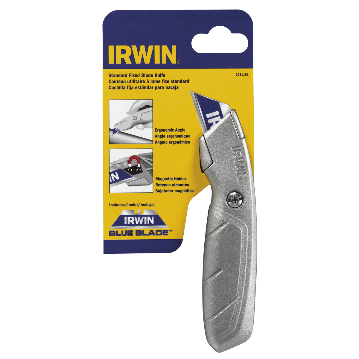 Irwin Industrial STANDARD FIXED UTILITY KNIFE - Walmart.com