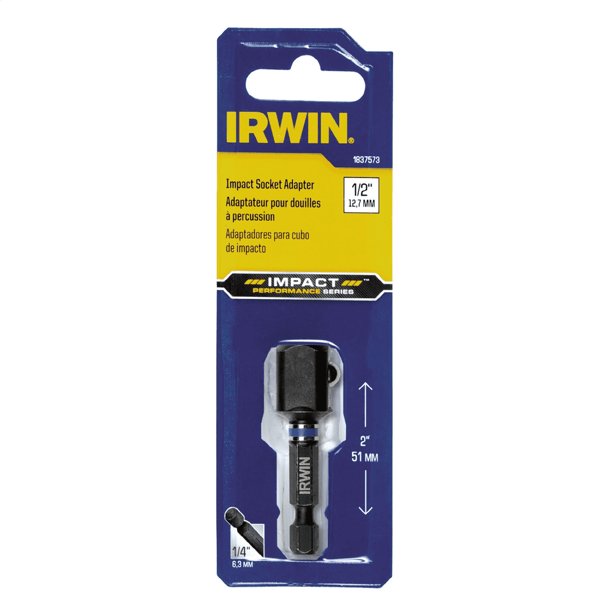 Irwin Industrial Socket Adptr 1/4" To 1/2" - Walmart.com