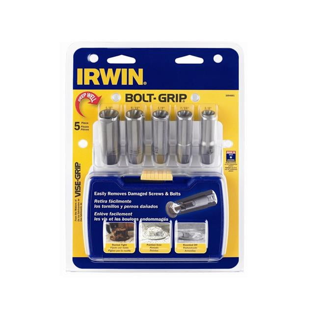 Irwin Industrial Tools HN3094001 Bolt-Grip Deep Well Set, Pack of 5 ...