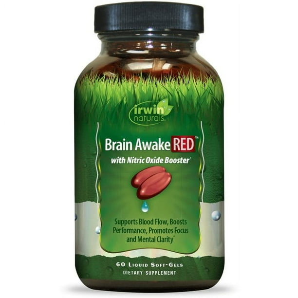 Irwin Naturals Brain Awake RED 60ct - Walmart Business Supplies