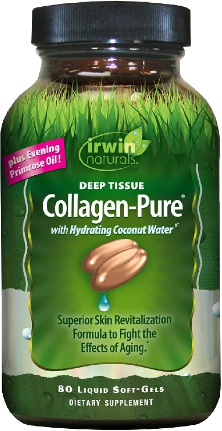 Irwin Naturals Deep Tissue Collagen-Pure - 80 Liquid Softgels, 2 Pack ...