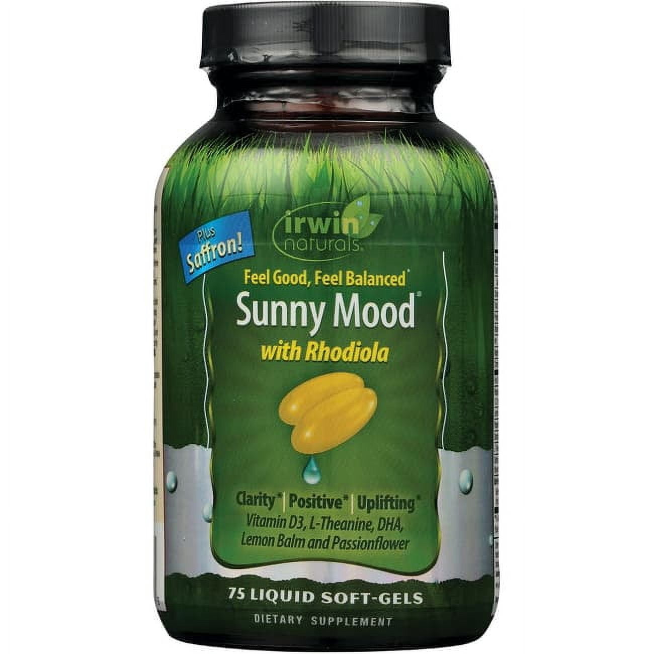 Irwin Naturals Sunny Mood Enhancer Supplement, 75ct - Happy Mind ...
