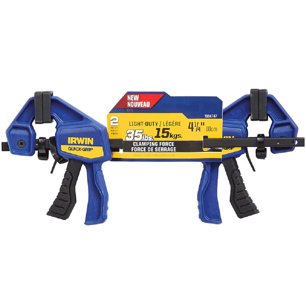 Irwin Quick Grip 1964747 4-1/2" Quick-Grip® One-Handed Micro Bar Clamp ...