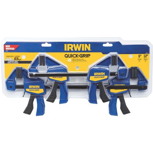 Irwin Quick-Grip One-Hand Bar Clamp Set 4PC QG, Each - Walmart.com