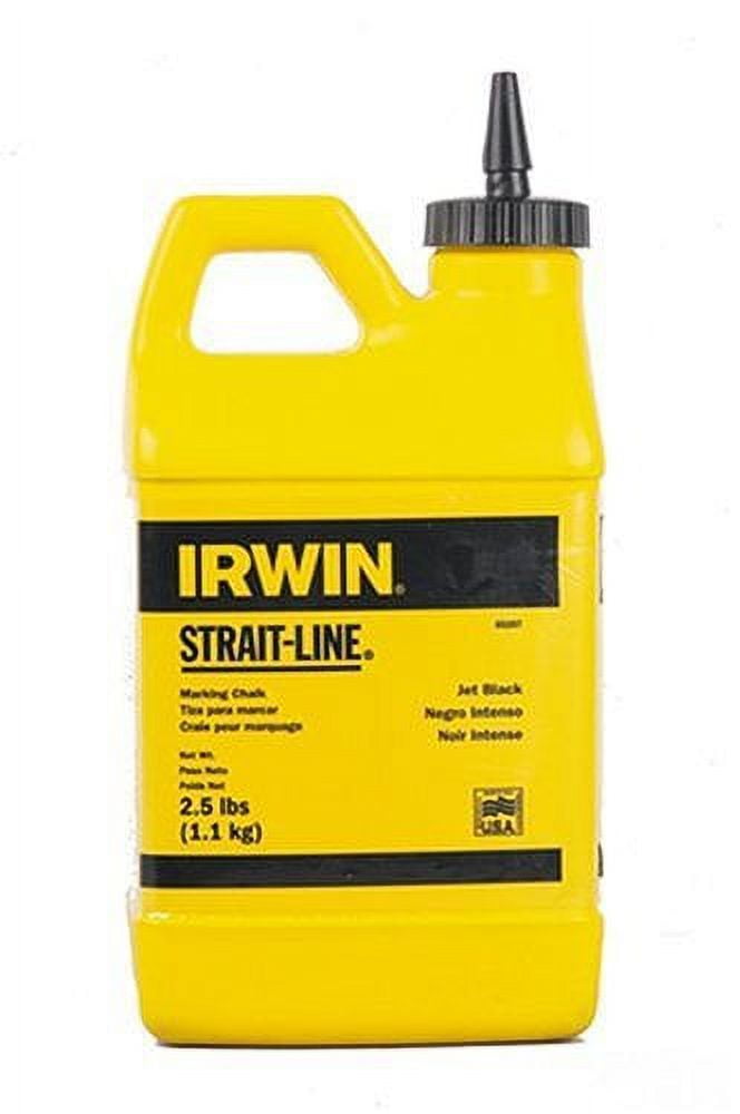 IRWIN Tools STRAIT-LINE 65207 Permanent Marking Chalk, 2.5-pound, Black ...