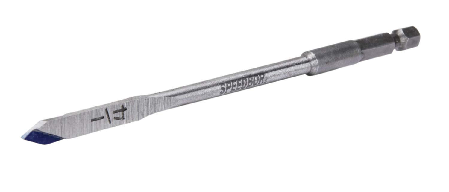 Irwin Speedbor 1/4 in. X 6 in. L Carbon Steel Wood Boring Bit Hex Shank ...