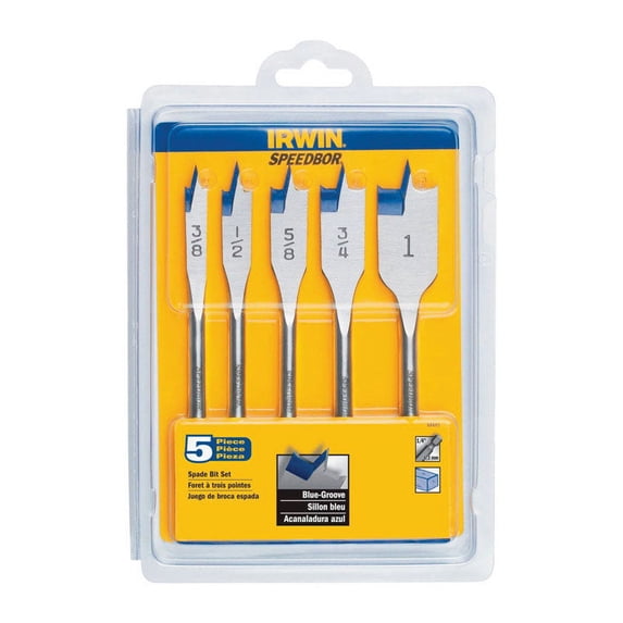 Irwin Speedbor Multiple in. Dia. x 6 L Carbon Steel Spade Bit Set 1/4 ...