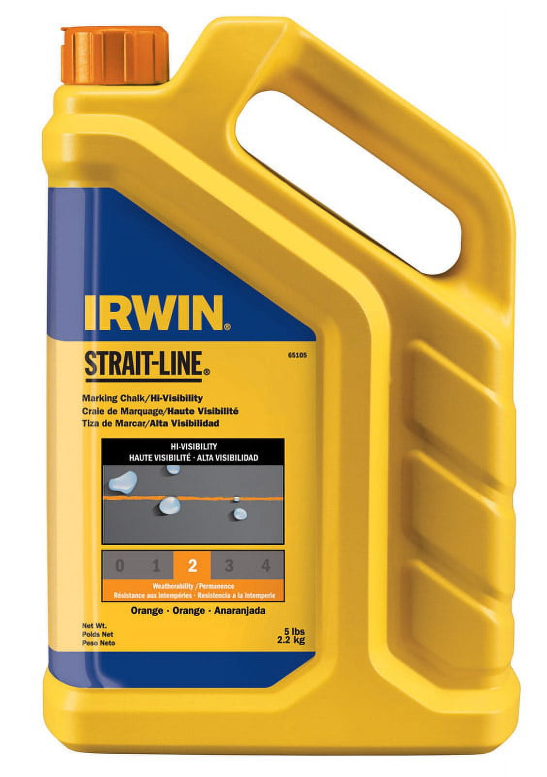 Irwin Strait-Line 5 lb. Permanent Marking Chalk Orange - Walmart.com