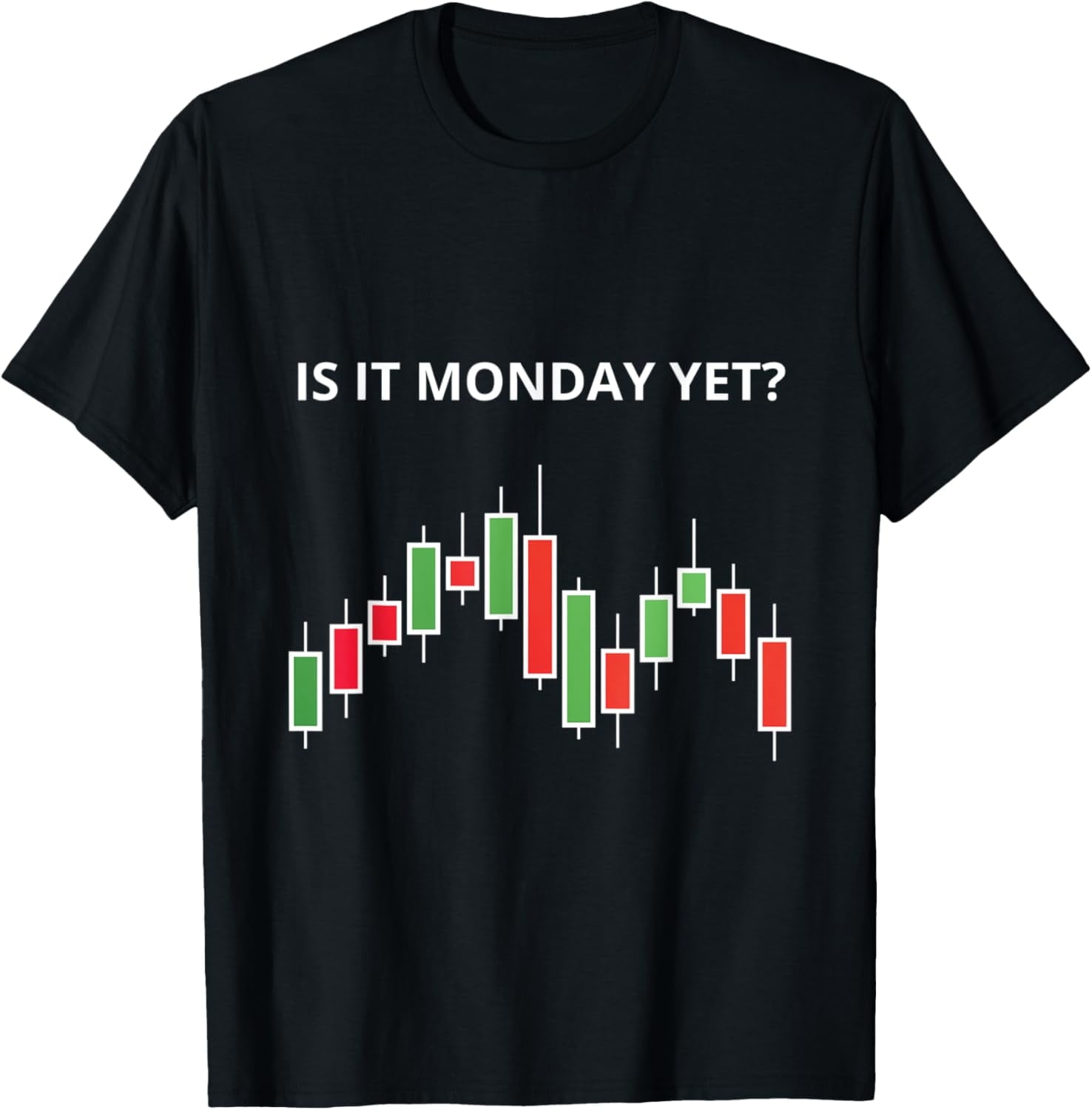 Is It Monday Yet Stock Chart Graphic Funny Trading Inspired T Shirt for ...