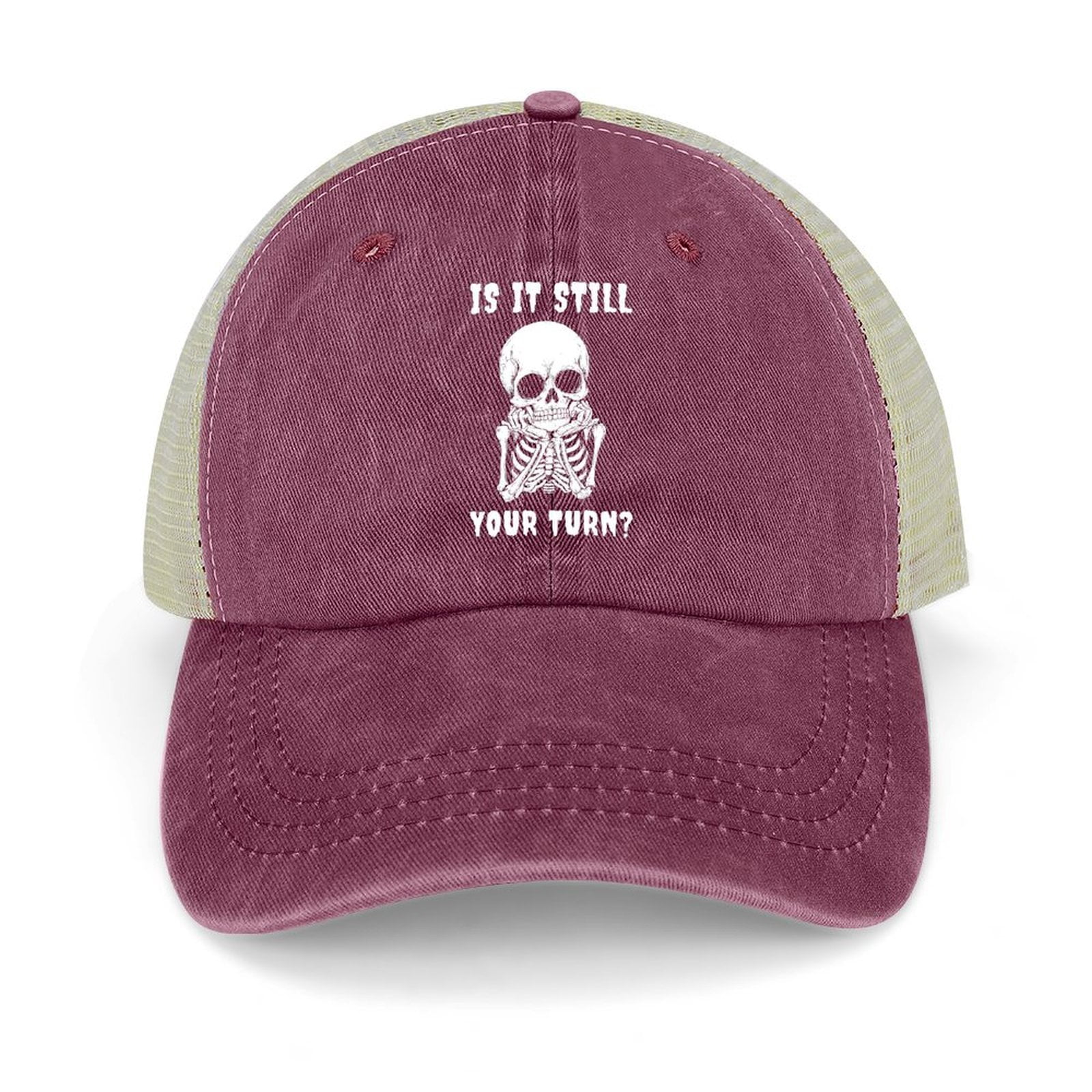 Is It Still Your Turn Wine Red Hat Adjustable Funny Fashion Unisex ...
