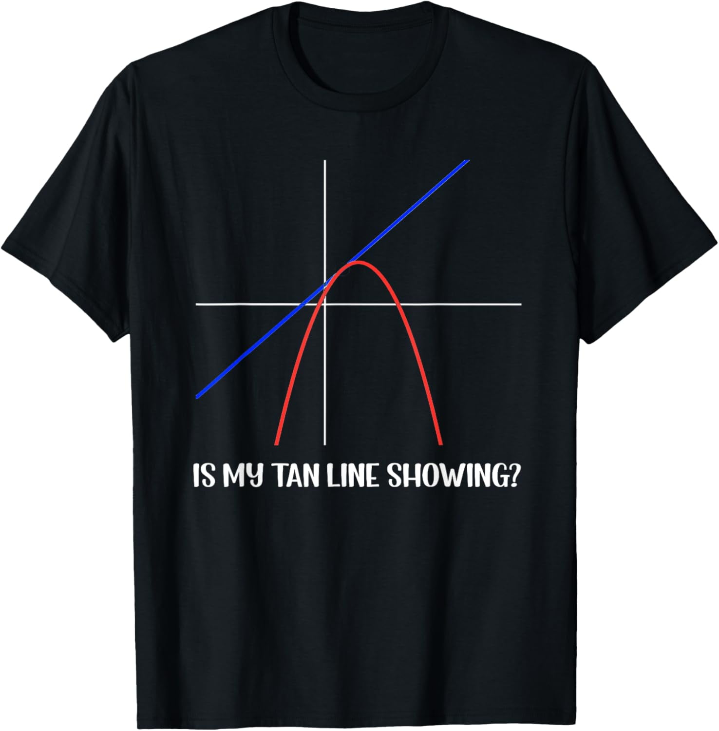 Is My Tan Line Showing - Cool Math Teacher Tan Lines T-Shirt - Walmart.com
