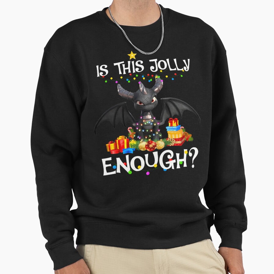 Is This Jolly Enough Meme Merry Christmas Graphic Unisex Sweatshirt ...