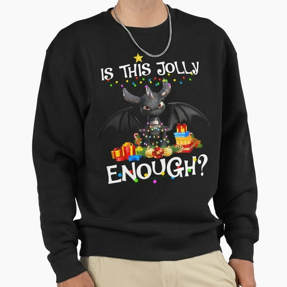 Is This Jolly Enough Meme Merry Christmas Graphic Unisex Sweatshirt ...