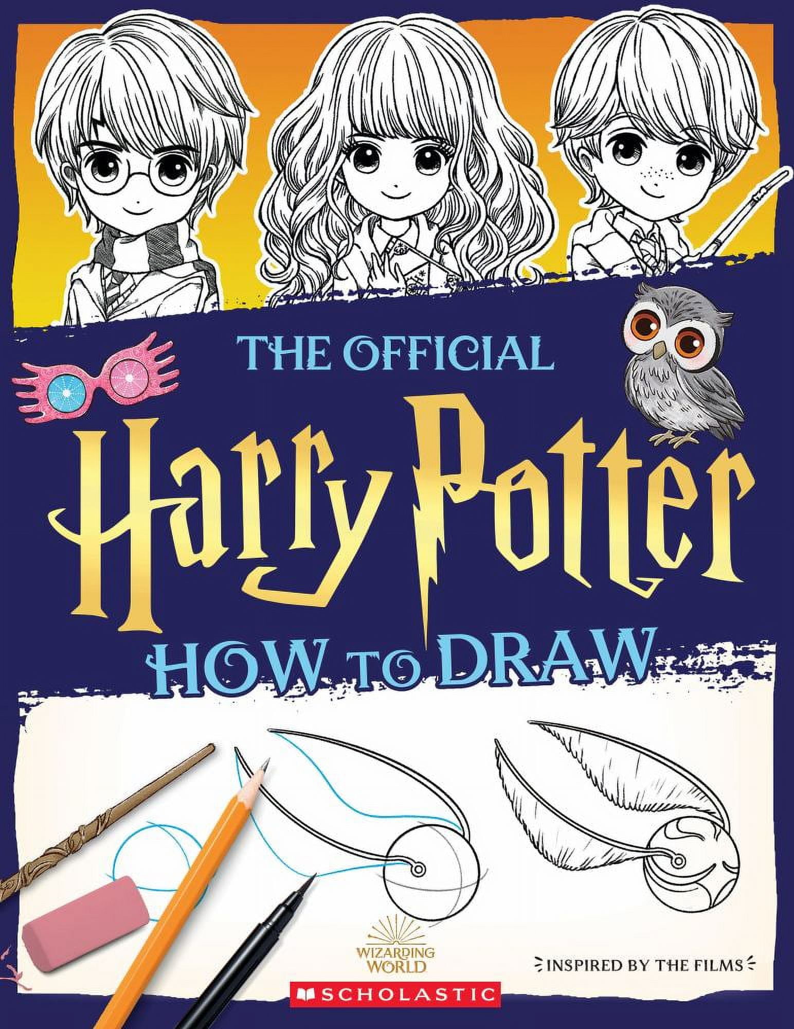 Isa Gouache: The Official Harry Potter How to Draw, 96 pages (Paperback ...