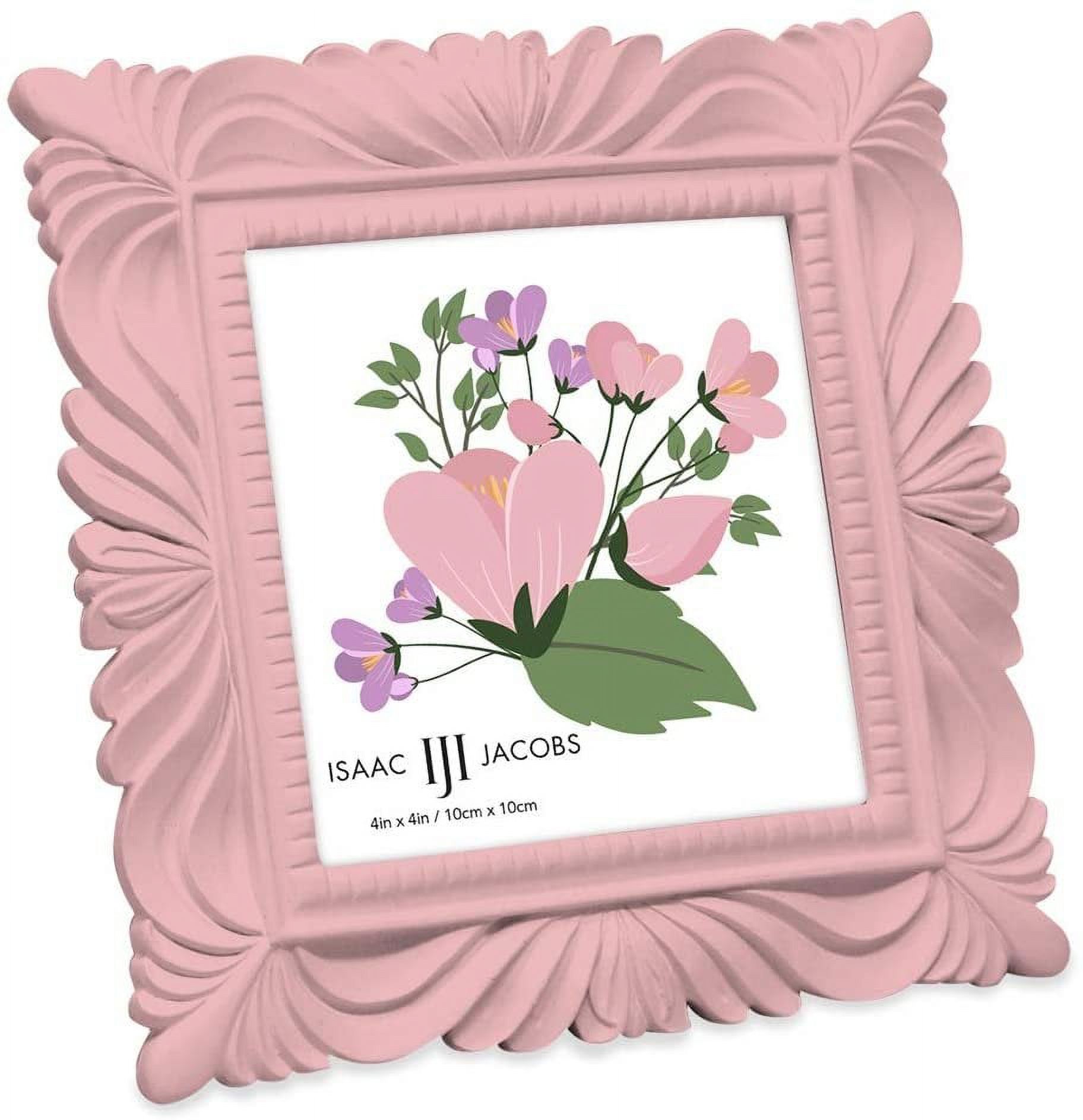 Isaac Jacobs 2x3 Vertical Pink Arc Resin Picture Frame with Gradient ...