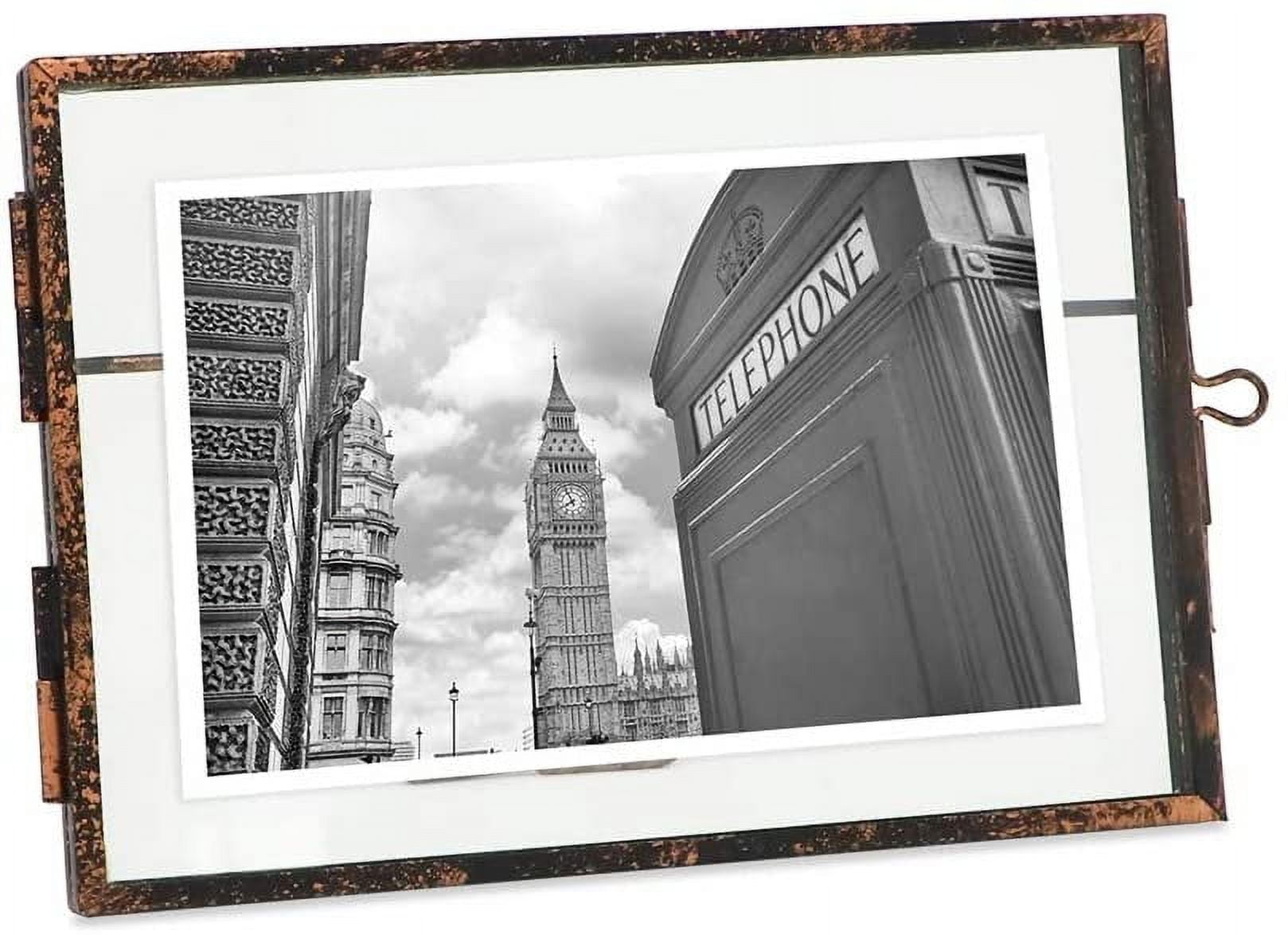 Isaac Jacobs 4x6, Antique Bronze, Vintage Style Brass and Glass, Metal ...