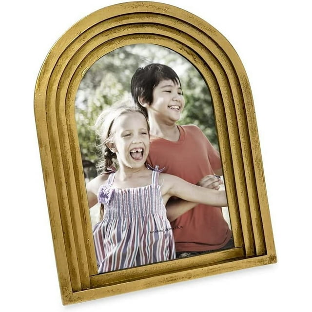 Isaac Jacobs Unique 4x6 Vertical Gold Arc Resin Picture Frame ...