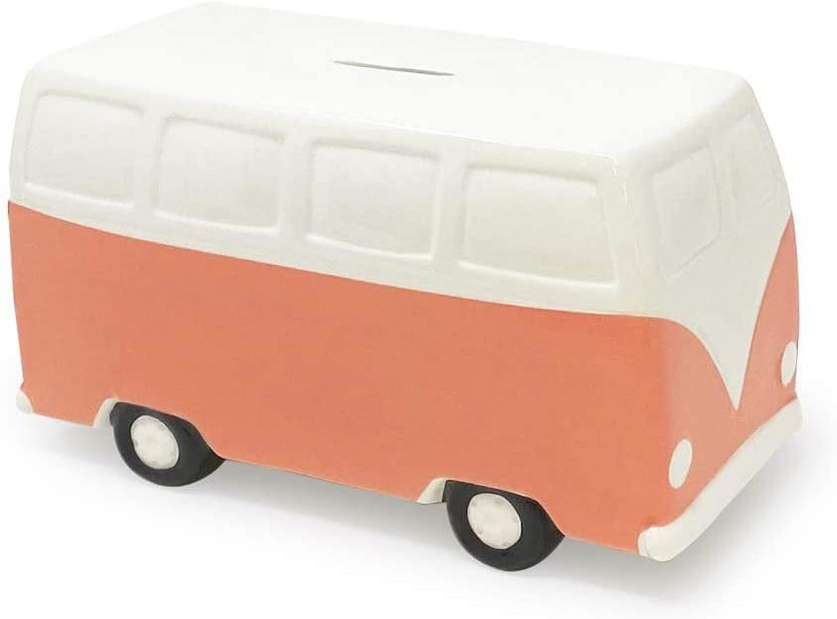 Isaac Jacobs Ceramic Retro Camper Van Coin Bank, Vintage Piggy Bank ...