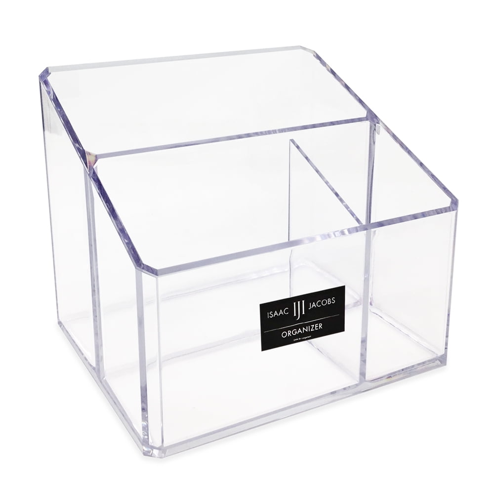 Isaac Jacobs Clear Acrylic 3-Compartment Organizer - Walmart.com