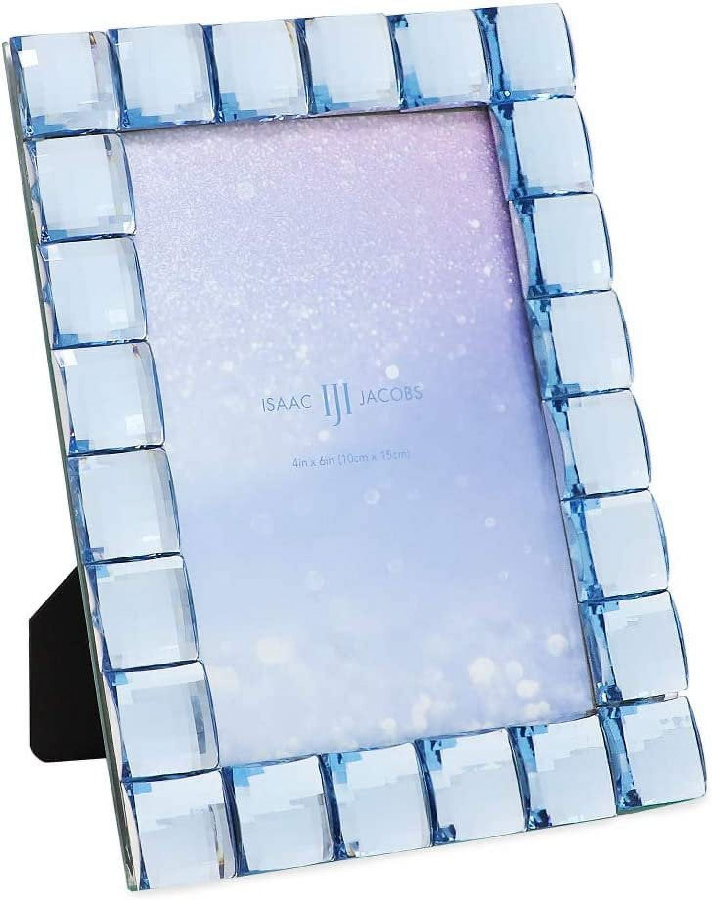 Isaac Jacobs Unique Glitter Pretty Jewel Picture Frame, Decorative ...