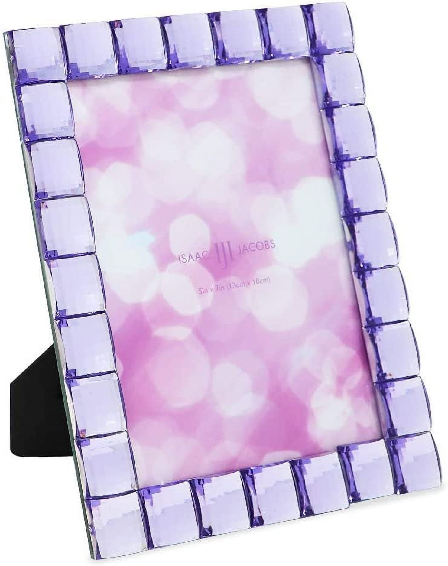 Isaac Jacobs Glitter Pretty Decorative Sparkling Jewel Picture Frame ...