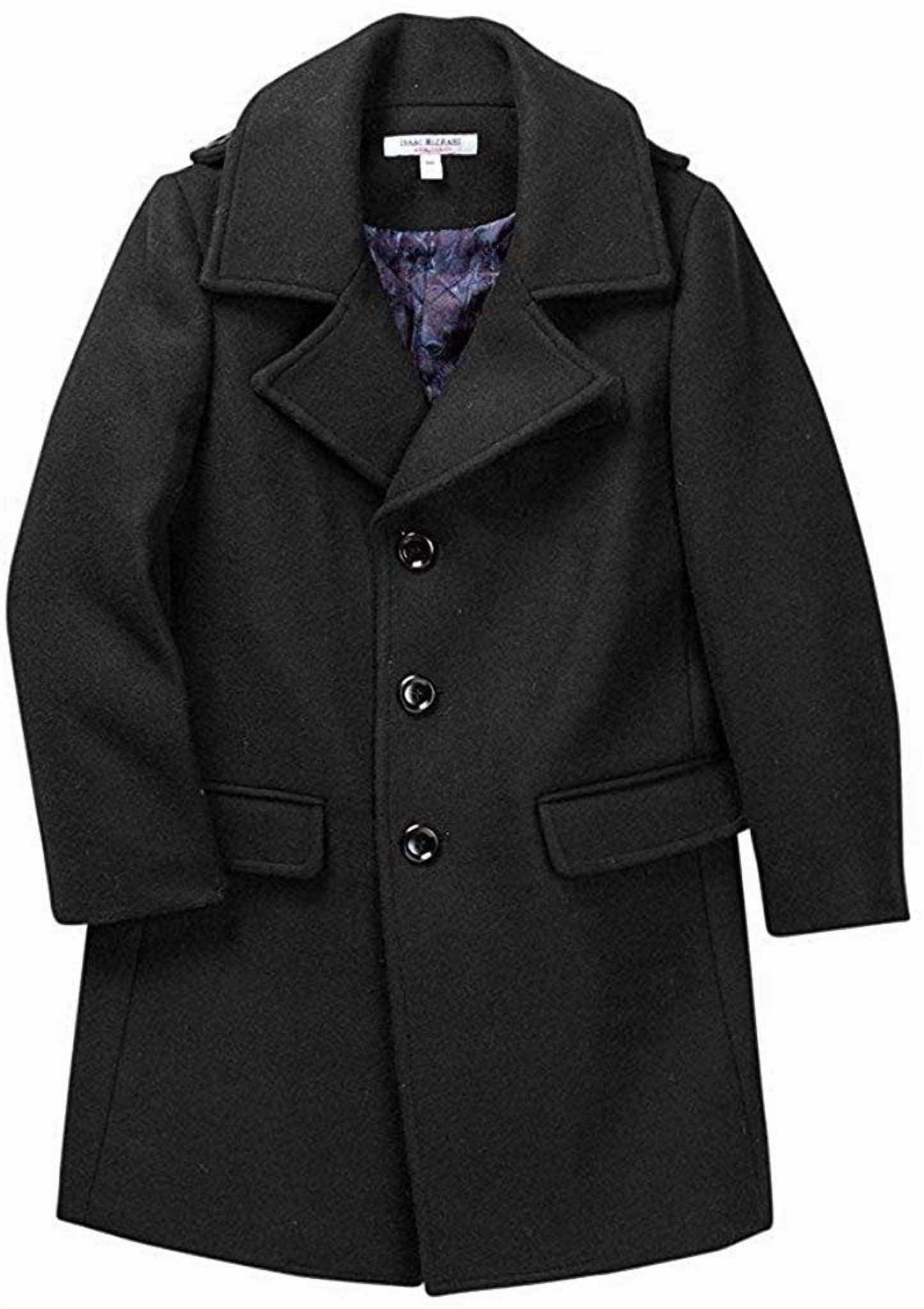 Isaac Mizrahi Boys Single Breasted Wool Overcoat with Epaulets - Colors ...