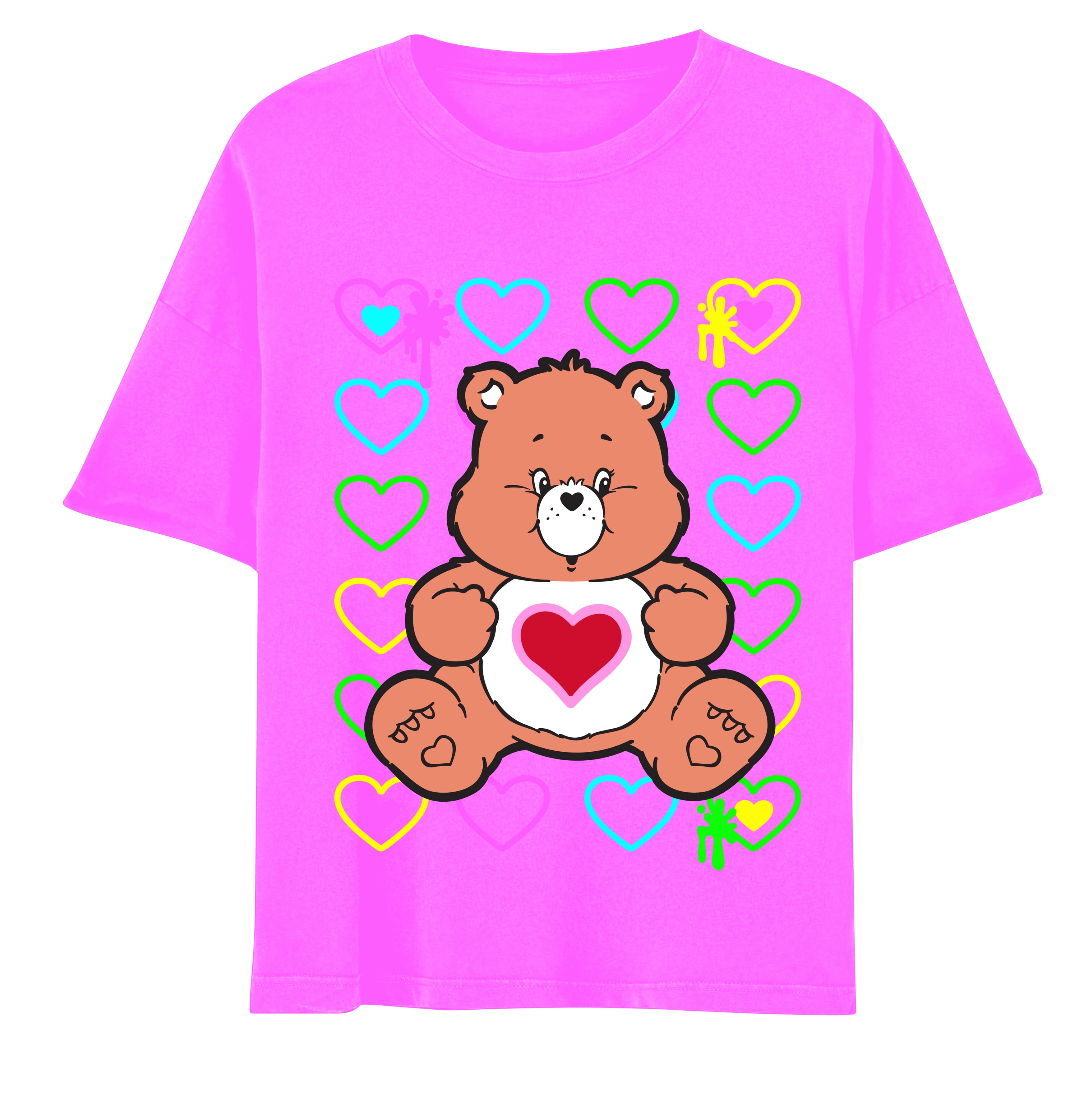 Isaac Morris Limited Care Bear Bright Bear Hearts Mens and Womens Short ...