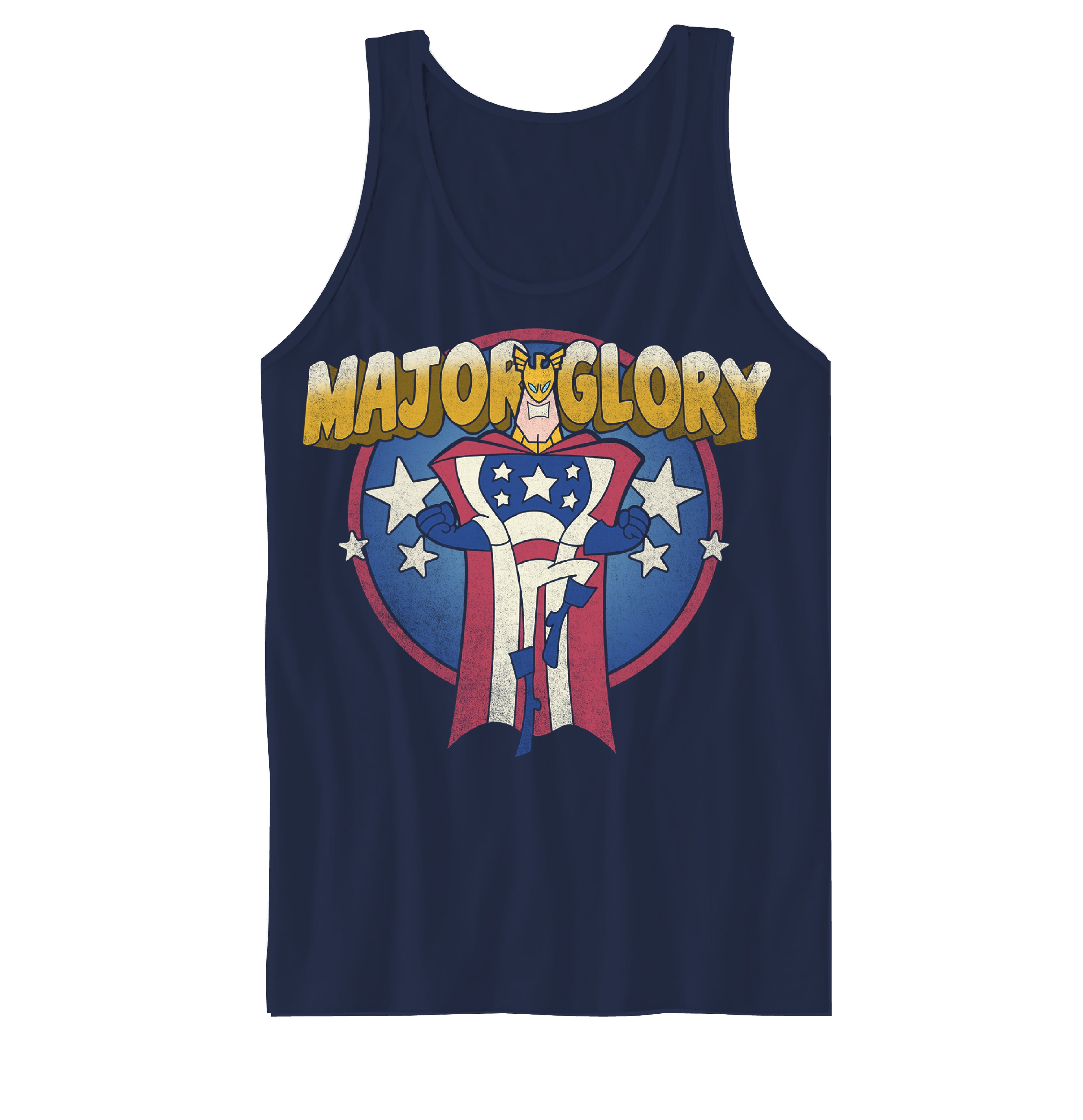 Isaac Morris Limited Dexters Laboratory Major Glory Mens and Womens Tank Top (Navy, S-XXL ...