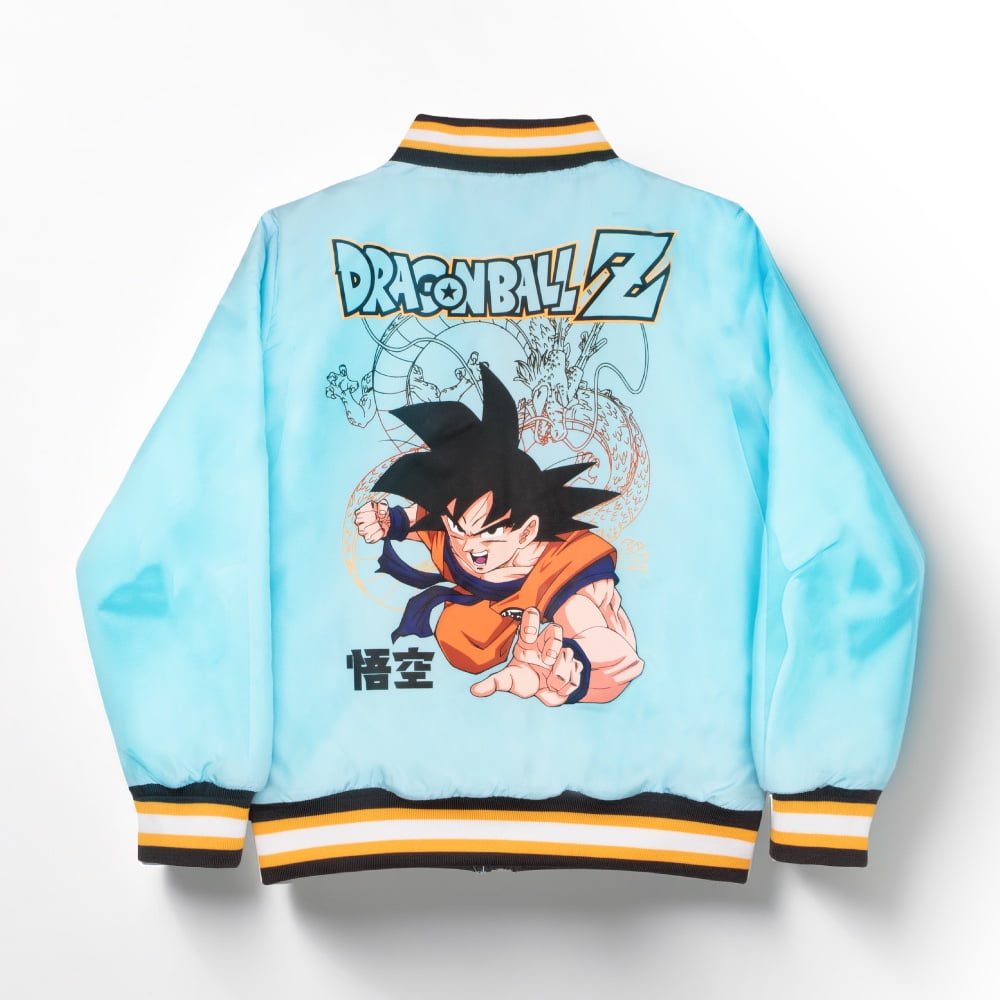 Dragon Ball Z Boy's Bomber Jacket, Zip-Up Varsity Jacket for Kids and ...